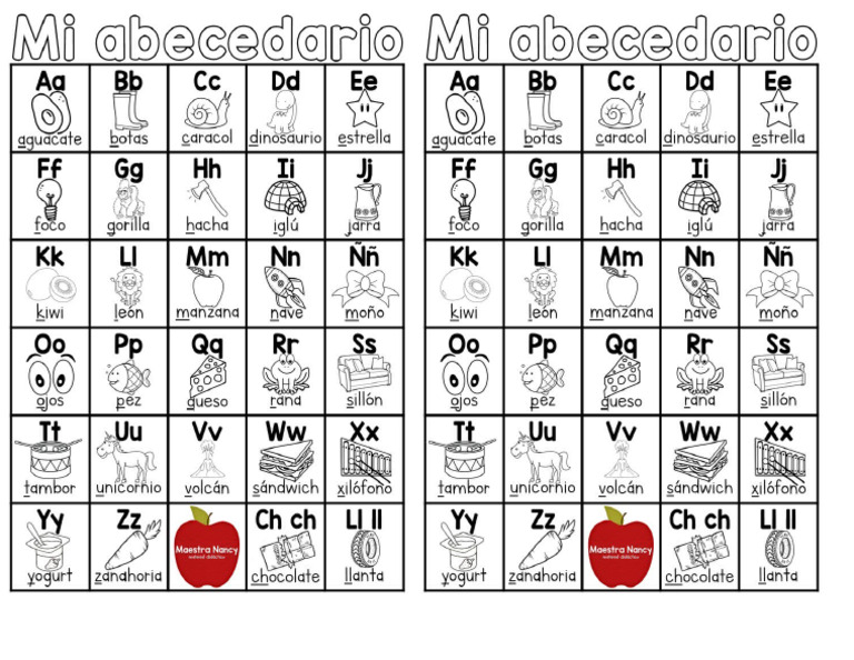 ACTIVIDAD ABECEDARIO 2° | PDF