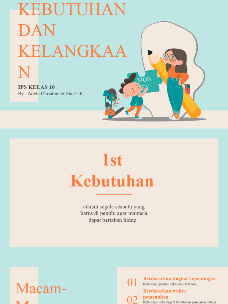 Kebutuhan Dan Kelangkaan - Ipas 10 Akl | PDF