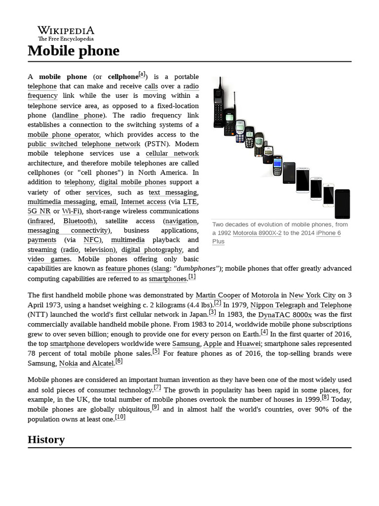 Mobile Phone | PDF | Mobile Phones | Cellular Network