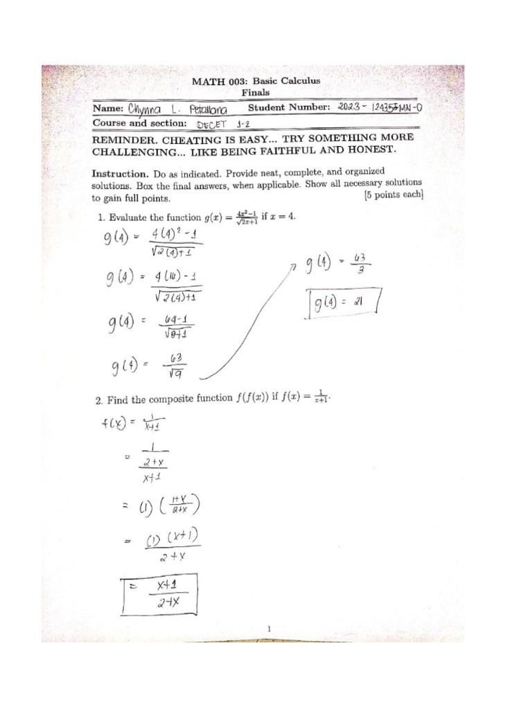 Finals - Math003 - Petallana, Chynna, Llose | PDF