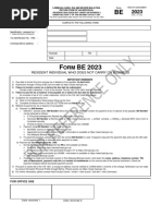 LHDN Explanatory Notes - BE2023 | PDF | Taxes | Insurance