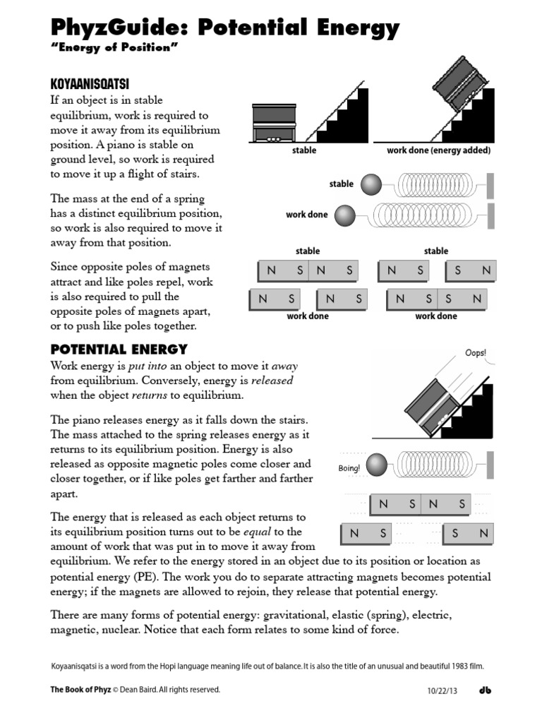 G-Potential_Energy | PDF | Potential Energy | Mass