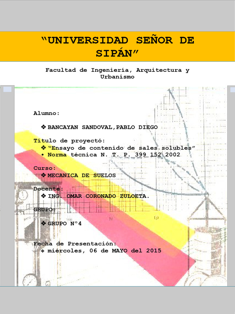 Informe-Contenido de Sales - 2015 | PDF | Química | Sustancias químicas