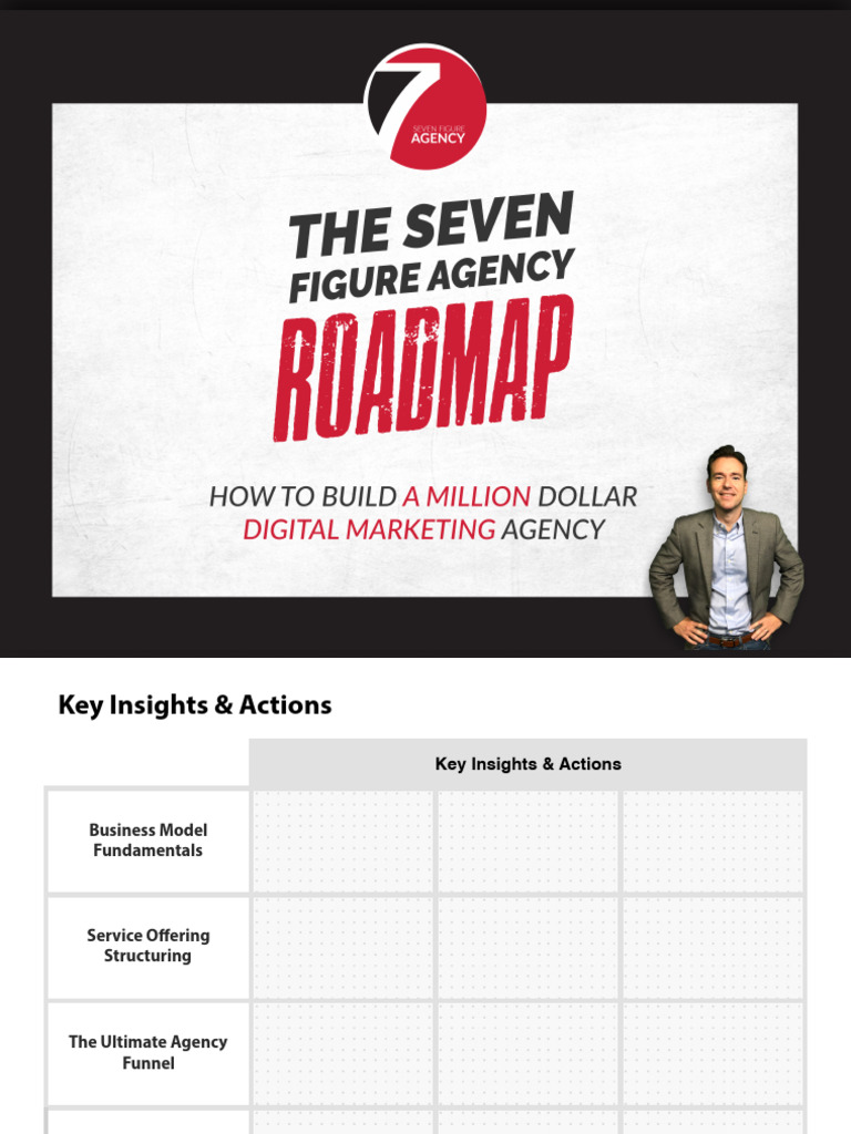 The Seven Figure Agency Roadmap Workbook | PDF | Marketing | Business ...