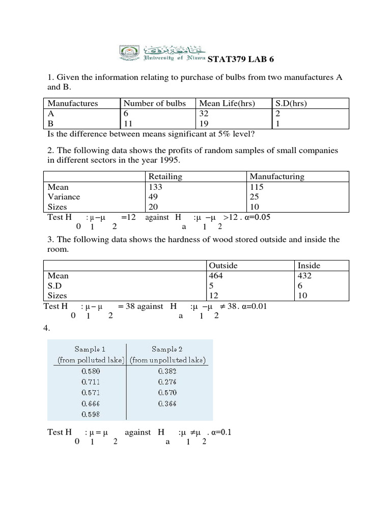 Stat379 Lab6 New | PDF