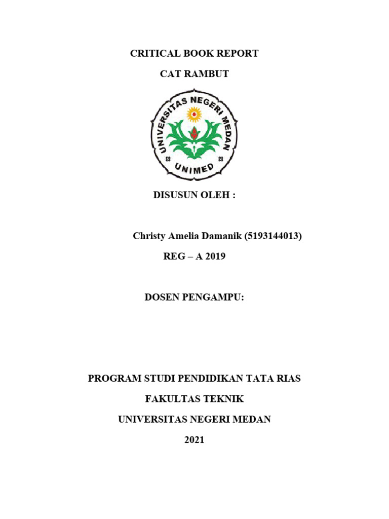 Laporan Buku Kritis: Cat Rambut | PDF