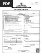 CS Form No. 6, Revised 2020 (Application For Leave) (Secured) | PDF