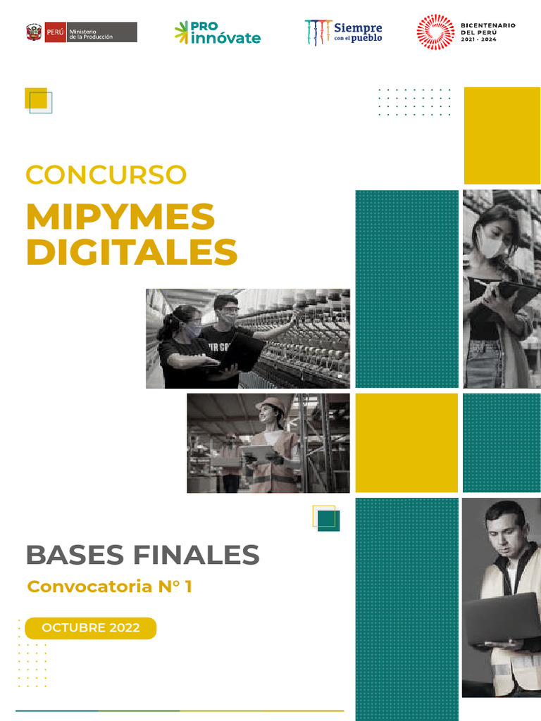 Bases Finales Mipymes Digitales | PDF | Pequeñas y medianas empresas | Business
