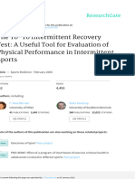 Yo-Yo Test Level 1 Reference Table | PDF | Sports Science | Physical ...