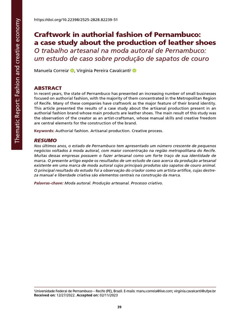 449-Texto Do Artigo-2064-2438-10-20230510 | PDF | Fashion | Brand