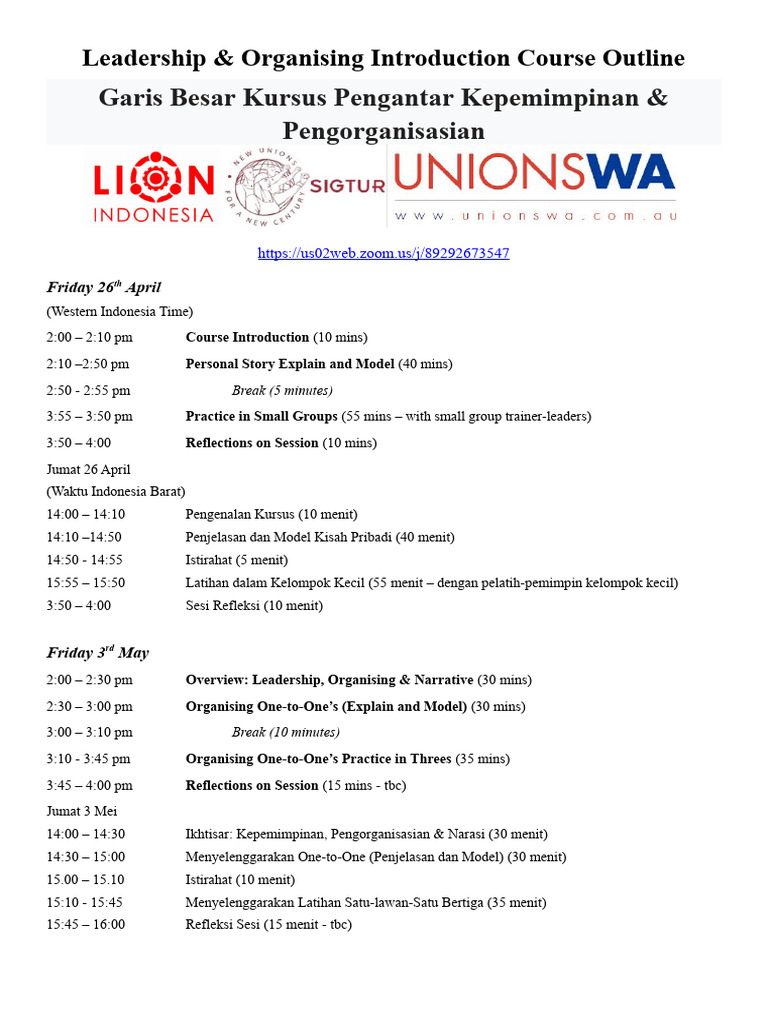 Participant Course Outline | PDF