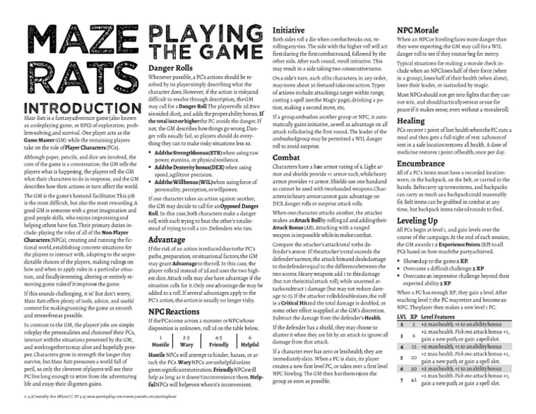 Maze Rats-1 | PDF