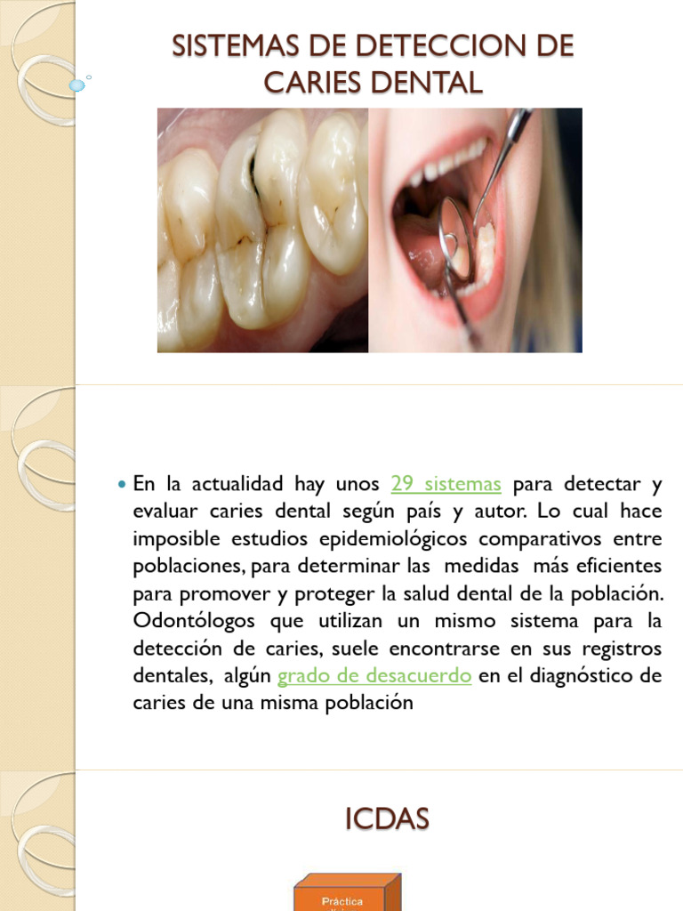 Sistemas de Deteccion de Caries Dental | PDF | Odontología | Esmalte de ...