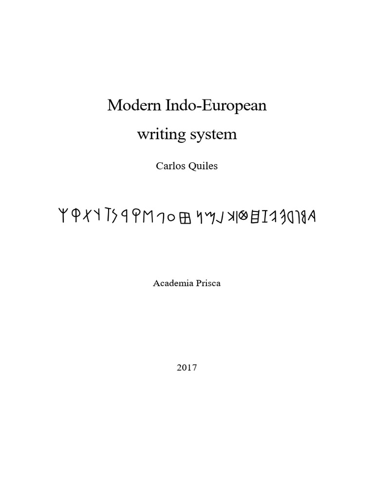 modern-indo-european-writing-system-1 | PDF | Greek Alphabet | Alphabet