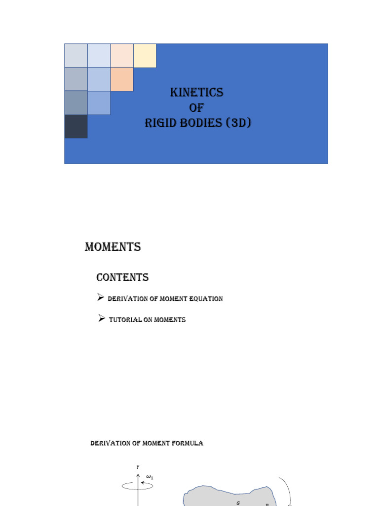 CHAPTER 6 KINETICS OF RIGID BODIE (3D) - Moments - PDF | PDF | Quantity | Physical Phenomena