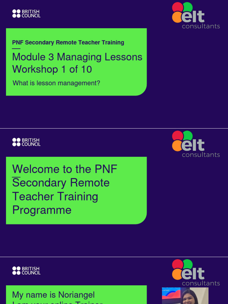 Lesson Management in Remote Teaching | PDF | Teachers | Learning