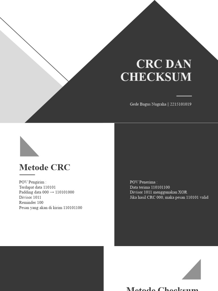 CRC Dan CHECKSUM | PDF | Bisnis | Griya & Taman