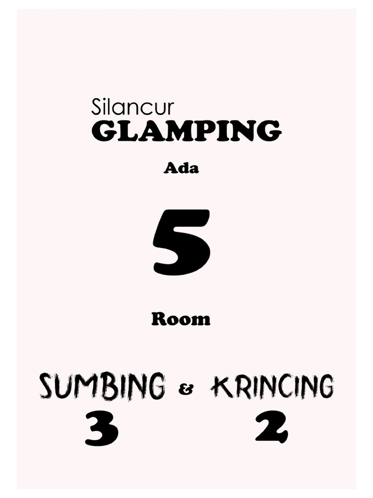 Harga Glamping | PDF