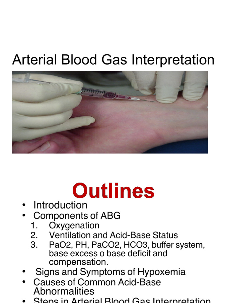 Arterial Blood Gas Iterpretation 1 | PDF