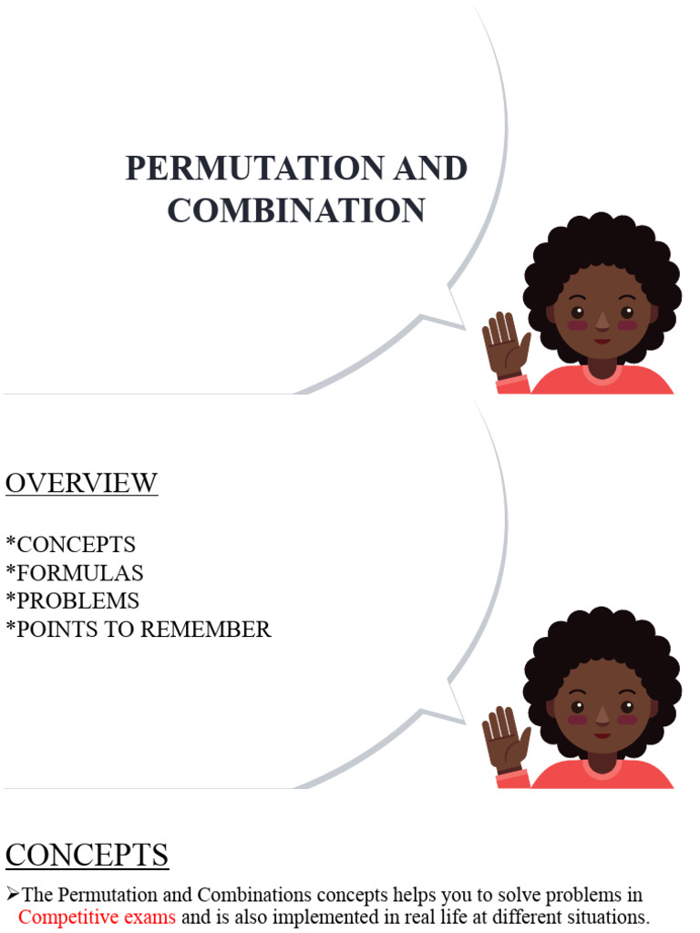 Permutation and Combination Guide | PDF | Permutation | Vowel