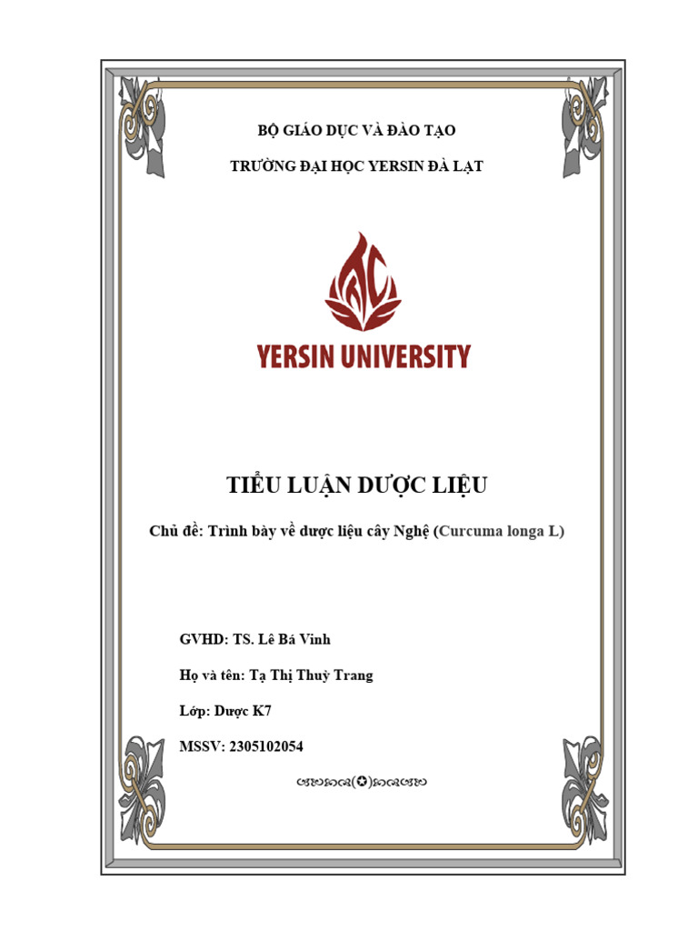 Ta Thi Thuy Trang 2305102054 Duoc K7 Pdf