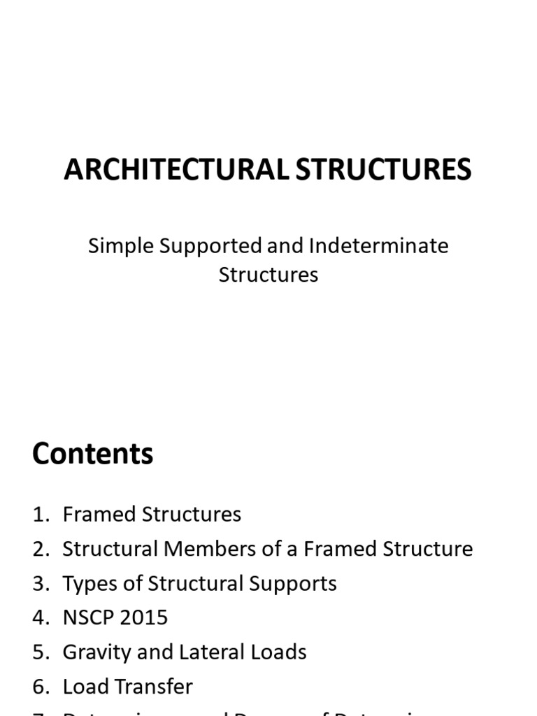 Topic-1_Simple-Supported-and-Indeterminate-Structures | PDF | Force ...