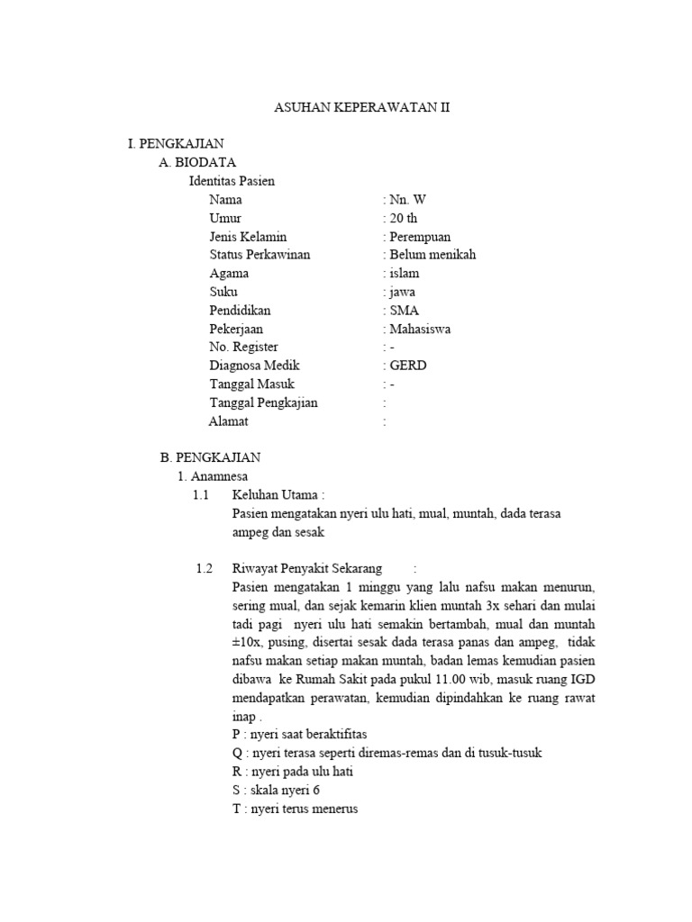 Askep Gerd | PDF | Kesehatan Holistik | Sains & Matematika
