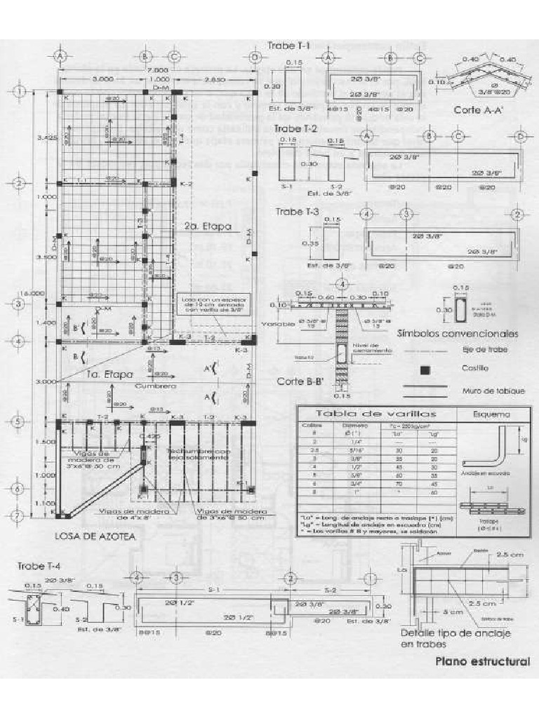 plano estructural losa de azotea | PDF