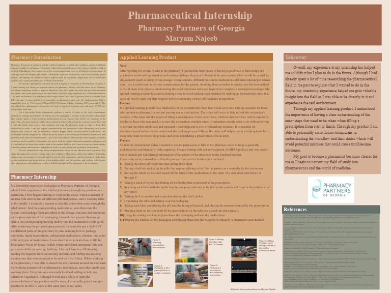 internship trifold | PDF | Pharmacy | Pharmacist