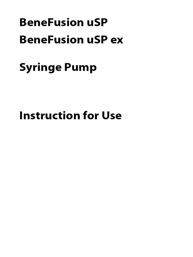 KF H 046 024483 00 Usp Instruction For Use | PDF | Intravenous Therapy ...