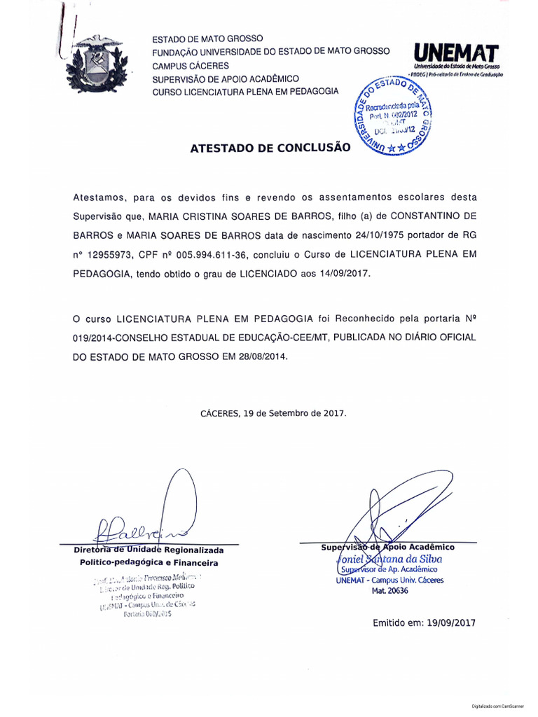 Atestado de Conclusão | PDF