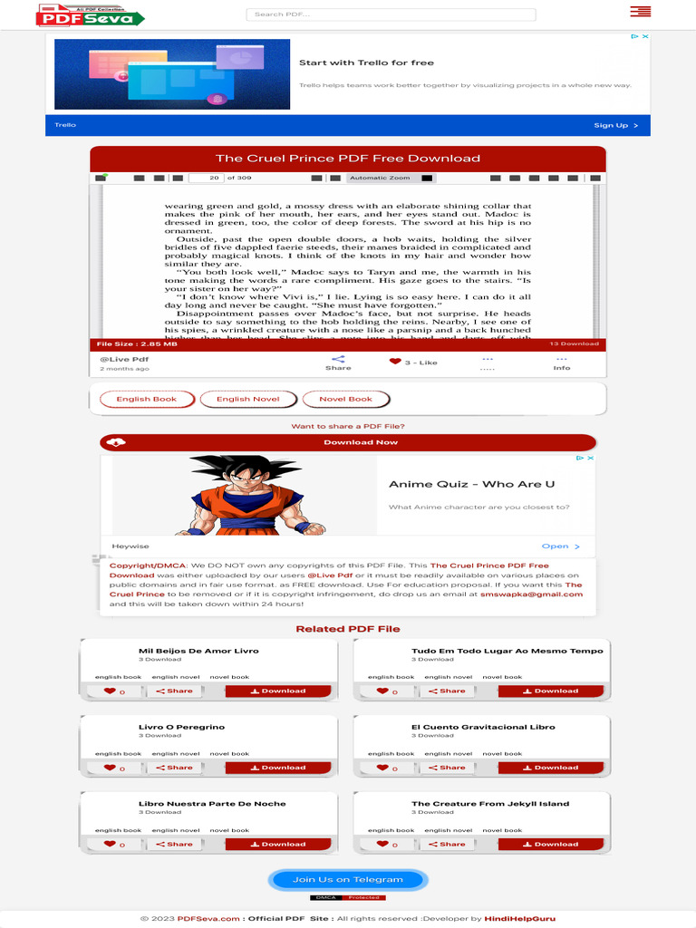 The Cruel Prince PDF Download | PDF | Download | Digital Millennium ...