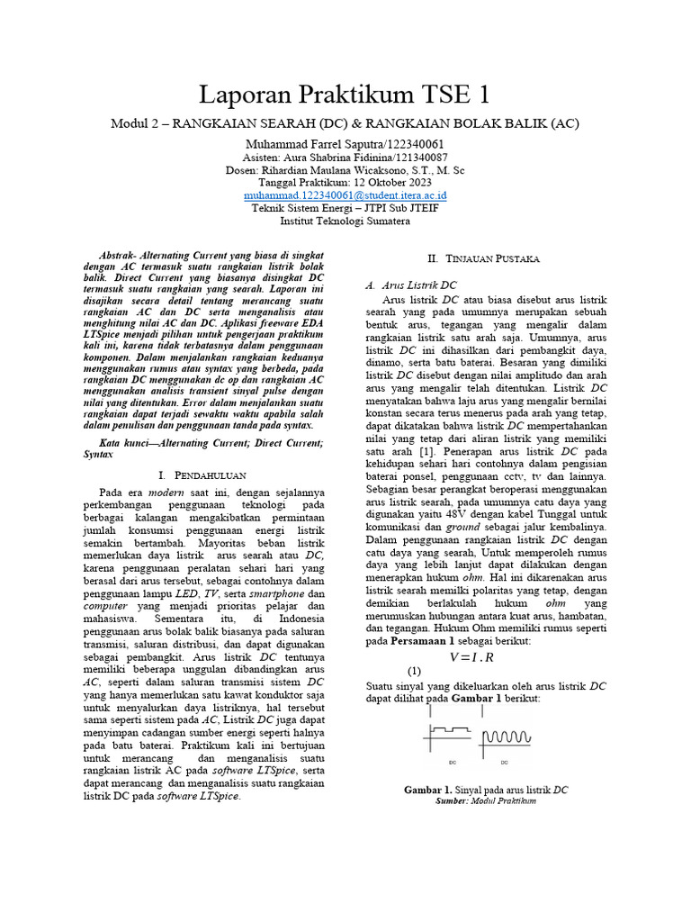 Muhammad Farrel Saputra - 122340061 | PDF | Sains & Matematika