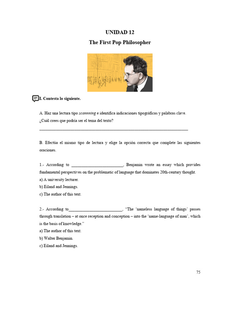 UNIT 12 - The First Pop Philosopher | PDF | Liberal Arts Education