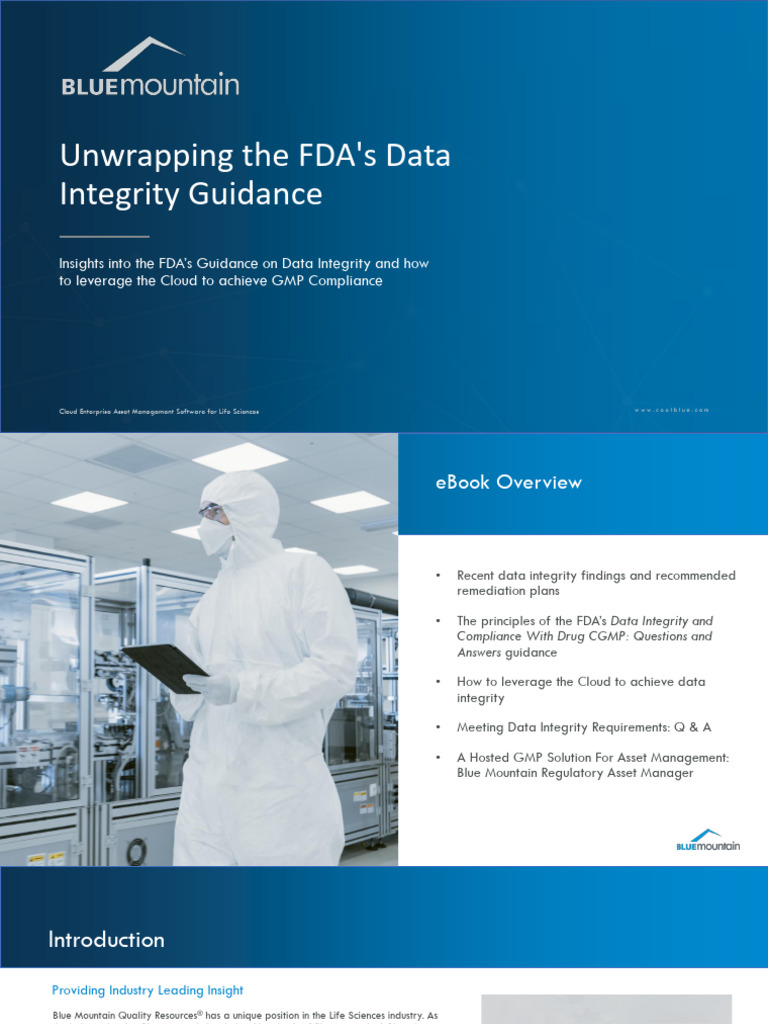 Unwrapping The FDAs Data Integrity Guidance Ebook | PDF | Cloud Computing | Information ...