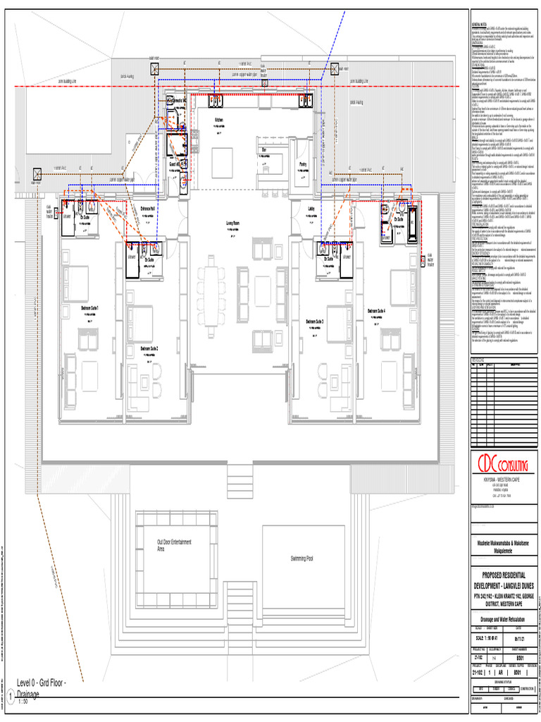 LlANGVLEI - R01 - Sheet - B501 - Drainage and Water Reticulation | PDF | Civil Engineering ...