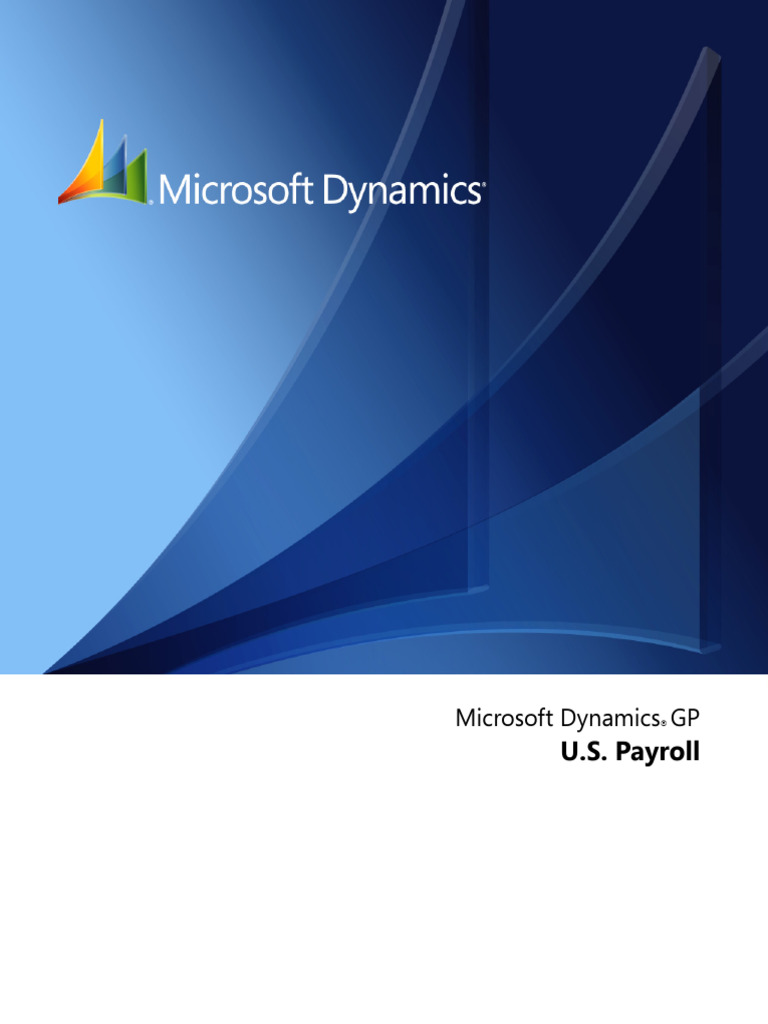 01 - Microsoft Dynamics US Payroll | PDF | Payroll | Paycheck
