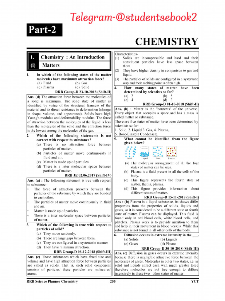 Yct Chemistry 2024 | PDF