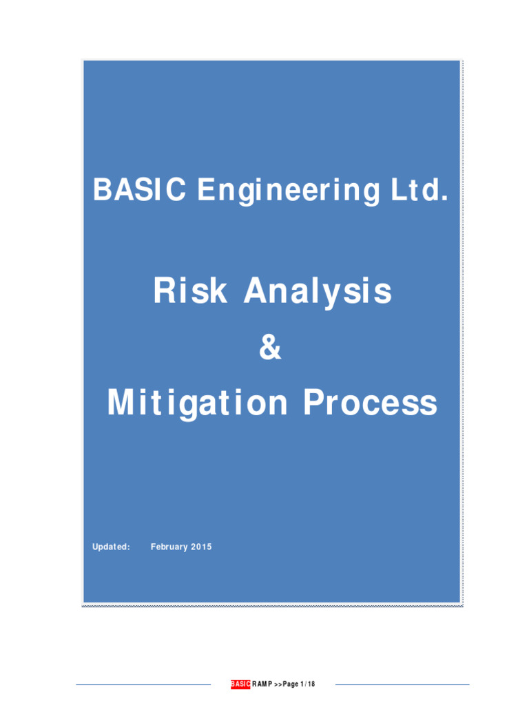 Basic Risk Analysis & Mitigation Process | Download Free PDF | Risk ...