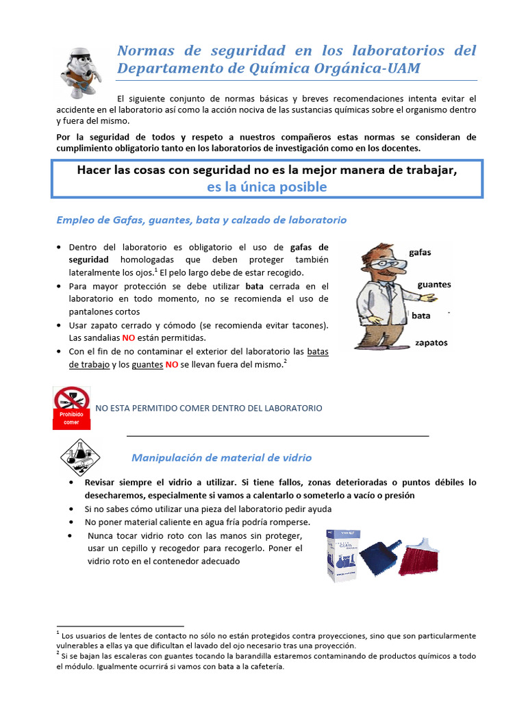 Normas de Seguridad DQO 2 | PDF | Laboratorios | Residuos