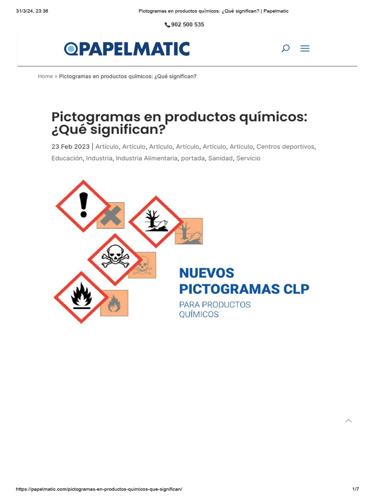Significado de Pictogramas Químicos | PDF | Corrosión | Toxicidad