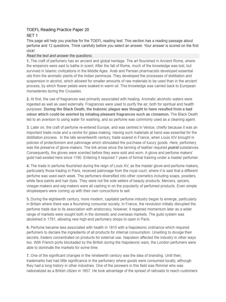 1624541191Rituparna-ToEFL Reading Practice Paper 20 | Download Free PDF ...