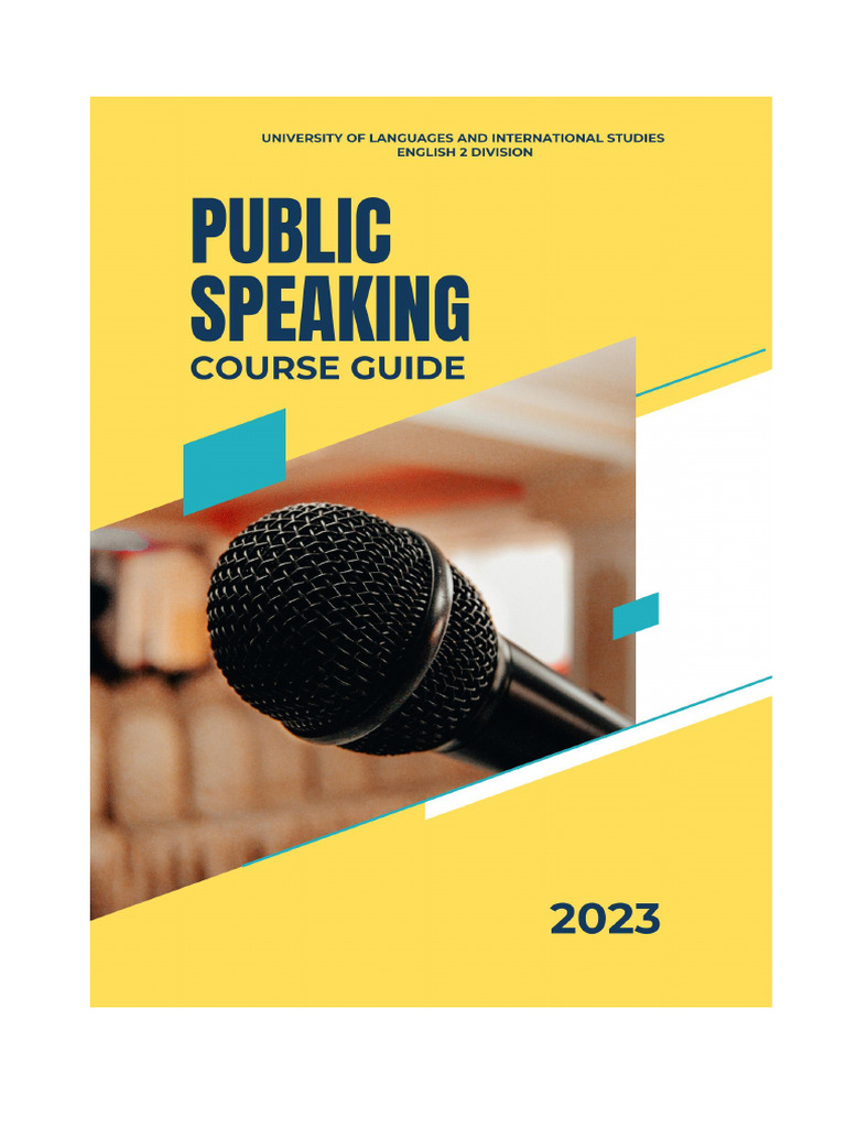 2022-2023.public Speaking. Course Guide. Level 5 | PDF | Nonverbal ...