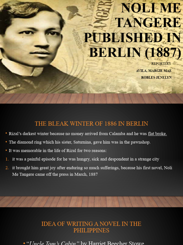 Noli Me Tangere Published in Berlin 1887 | PDF | History | Classics