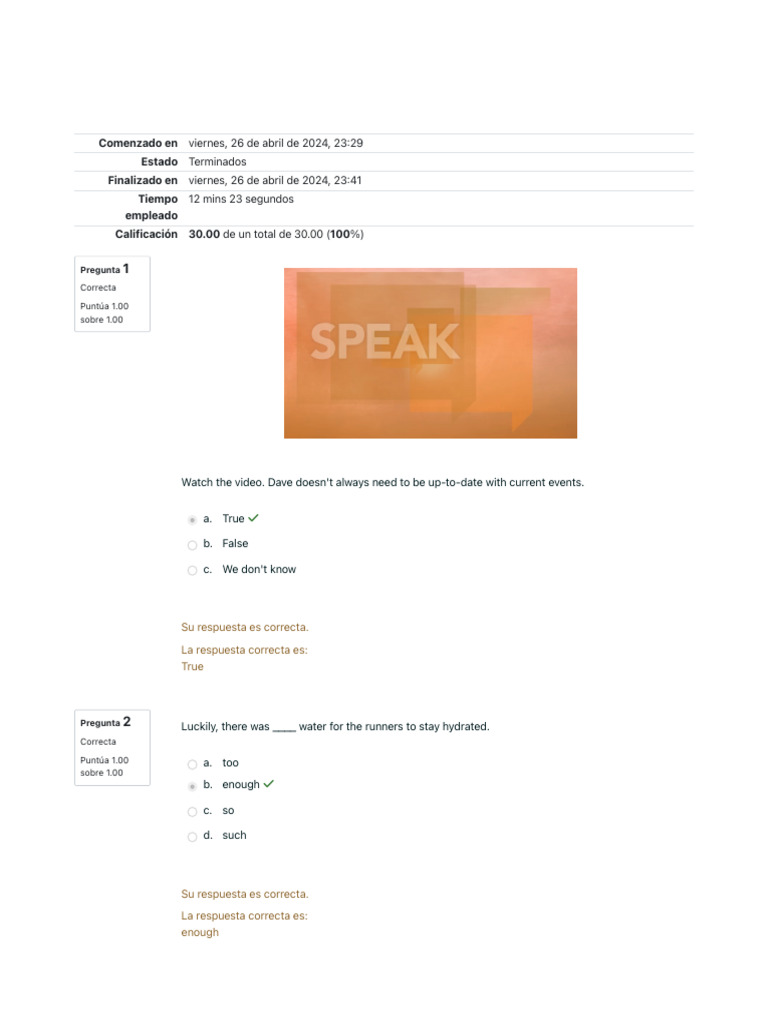 Digital Workbook - Unit 9 Revisión Del Intento | PDF | Mass Media