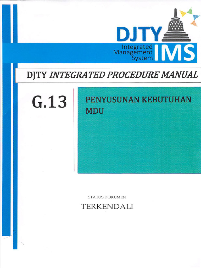 IPM G.13 - Penyusunan Kebutuhan MDU | PDF