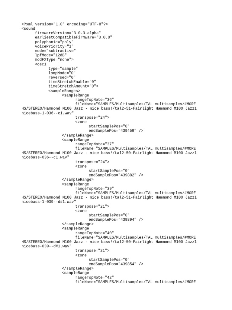 Tal Hammond M100 Jazz - Nice Bass! | PDF