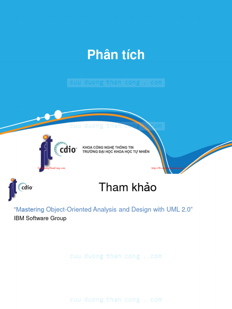 Phan Tich Va Thiet Ke Phan Mem Ch4a Phan Tich Phan1 (Cuuduongthancong - Com) | PDF