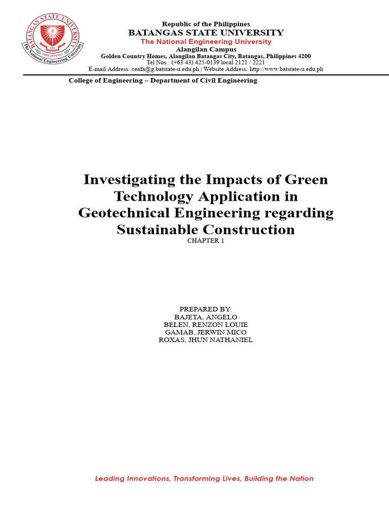 Advantages of Using Green Technology Application in Construction For ...