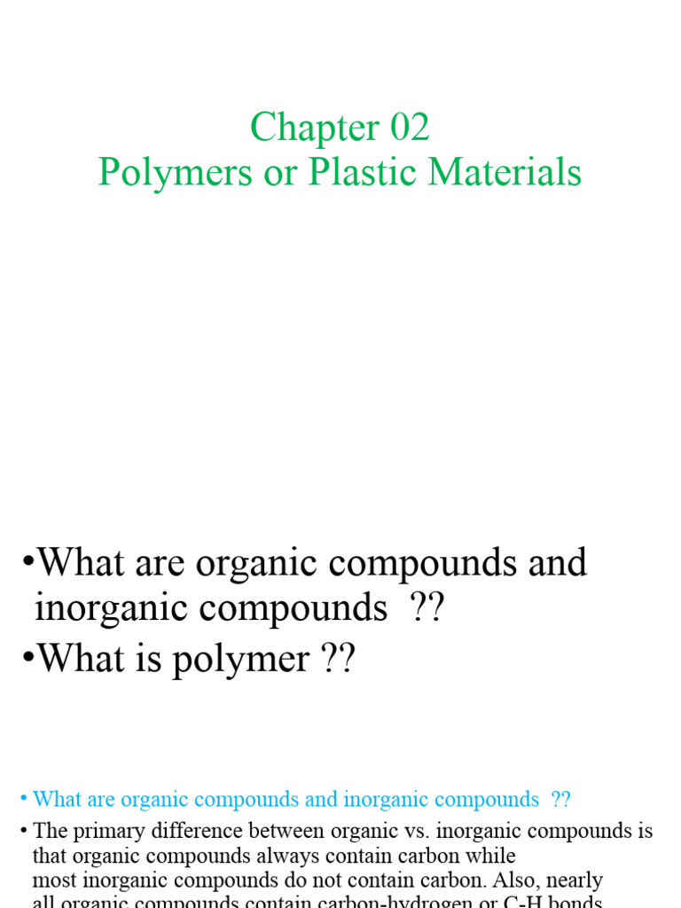 Polymers, Classifications and Applications | PDF | Polymers | Chemistry